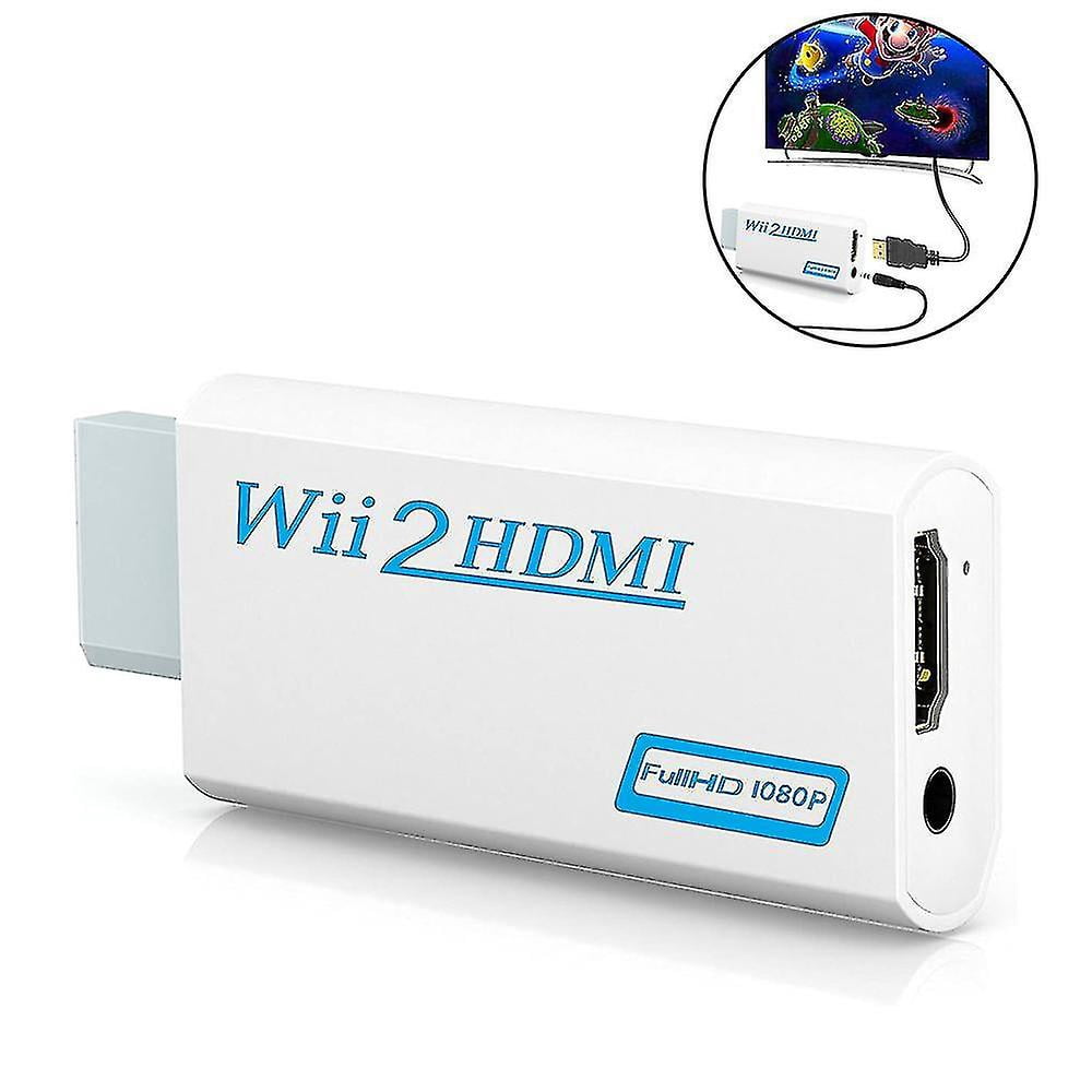 Adaptador convertidor HDMI de Wii, conector de Wii a HDMI, salida de ...