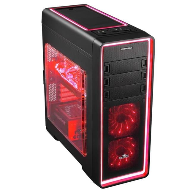 Enermax ECA3380AS-R Ostrog ADV Mid Tower Computer Case Featuring ...