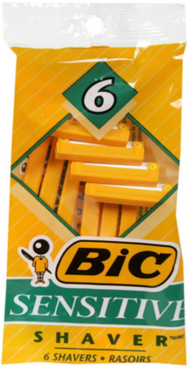 Bic Shavers Sensitive 6 Each (Pack of 3) - Walmart.com