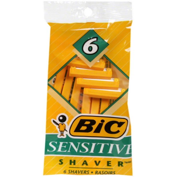 Bic Shavers Sensitive 6 Each (Pack of 3) - Walmart.com