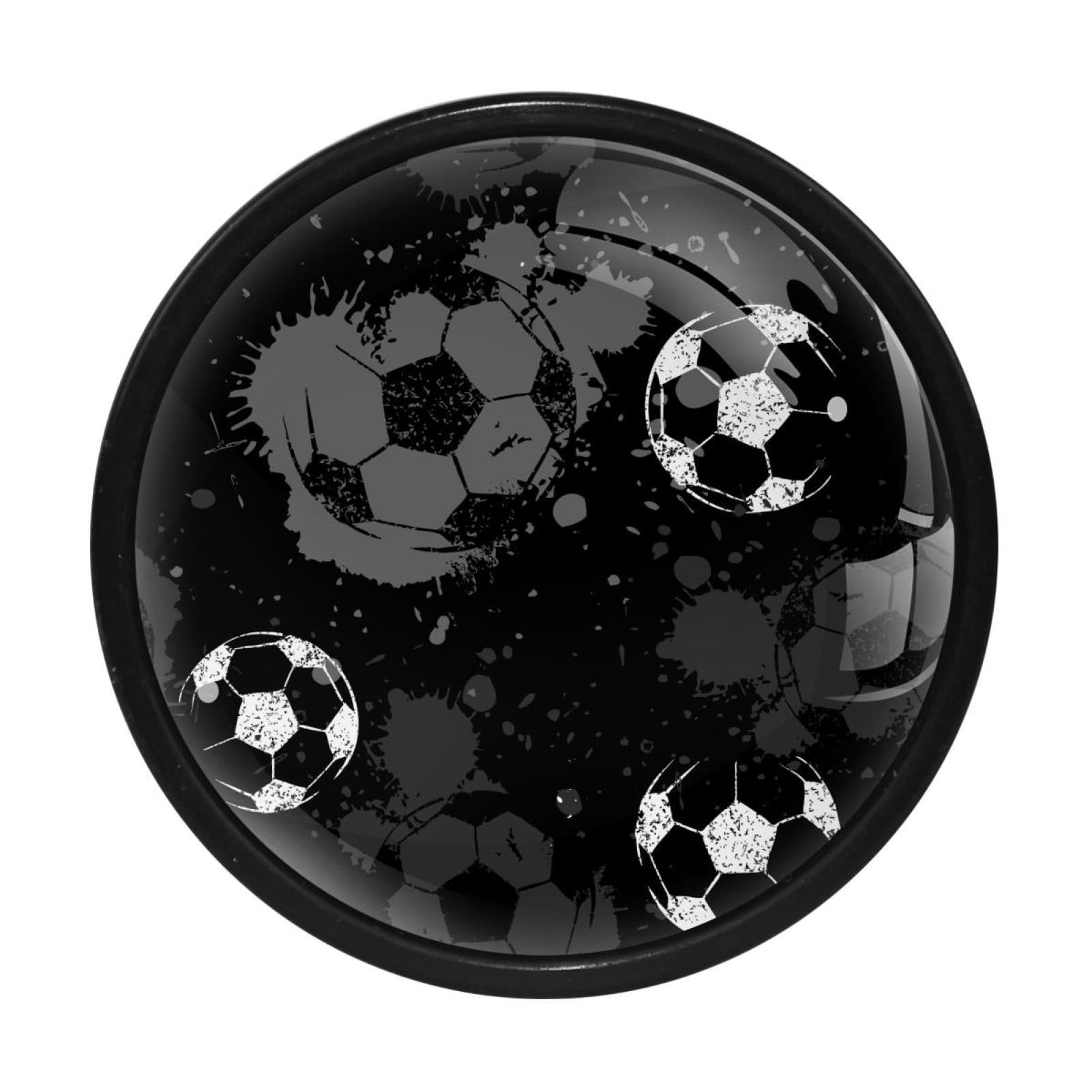 4 Pcs Sport Football Knobs for Kitchen Cabinet Cupboard Dresser ...