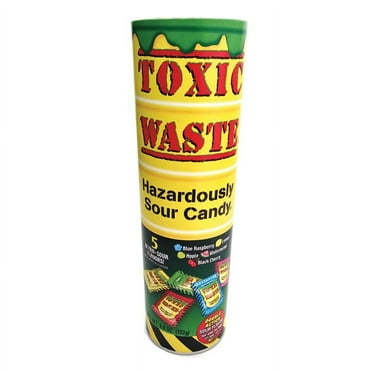 Toxic Waste Ultra-Sour Candy, Original Yellow Drum, 1.7 oz, Assorted ...