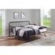 Lexicon Constance Twin Size Metal Daybed with Trundle in Dark Bronze ...
