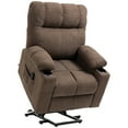 HOMCOM Lift Chair Recliners for Elderly with Footrest, Coffee - Walmart.com