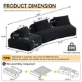 139" Chenille Fabric Big Sofa, Soft Couch with deep seat design ...