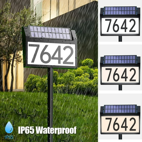 Solar Powered Address Signs