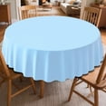 3 Pack Plastic Table Cloth Round 84 inch Plastic Tablecloth Disposable ...