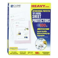 C-Line Panoramic Fold-Out Poly Sheet Protector, Center Loading, Clear ...