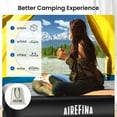 Airefina Raised Inflatable Single Airbed, Twin Air Mattress with Electric Pump, Quick Inflation ...