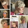 Phocas Short Blonde Wigs For White Women Highlight Layered Pixie Cut