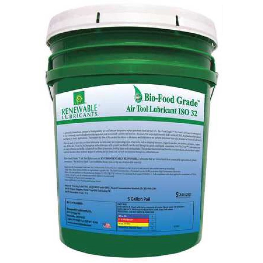 RENEWABLE LUBRICANTS 87464 Biodegradable Food Grade Lubricant, 5 gal ...