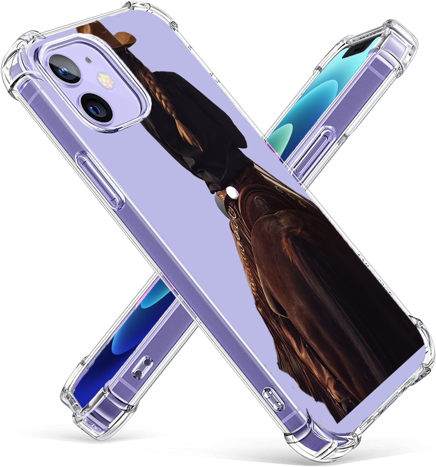 Western Country Cowgirl Cowboy Clear Case for iPhone 12 Mini,Aesthetic ...