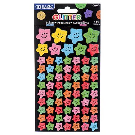 Reward Sticker Smiley Face Glitter 144 Stickers by Bazic | Walmart Canada
