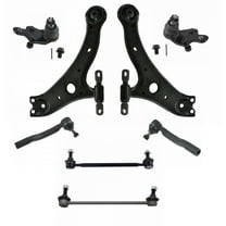 TRQ 8 Piece Steering & Suspension Kit Control Arms Tie Rods Sway Bar ...