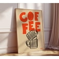Affixzi Minimalist Coffee Art Print: Modern Kitchen Typography Poster ...
