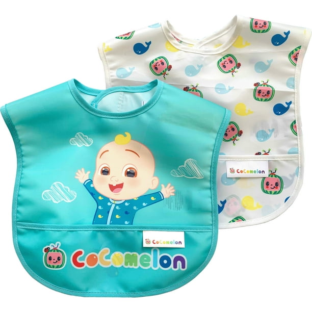 Cocomelon Bib 2 Pack Teal - Walmart.com