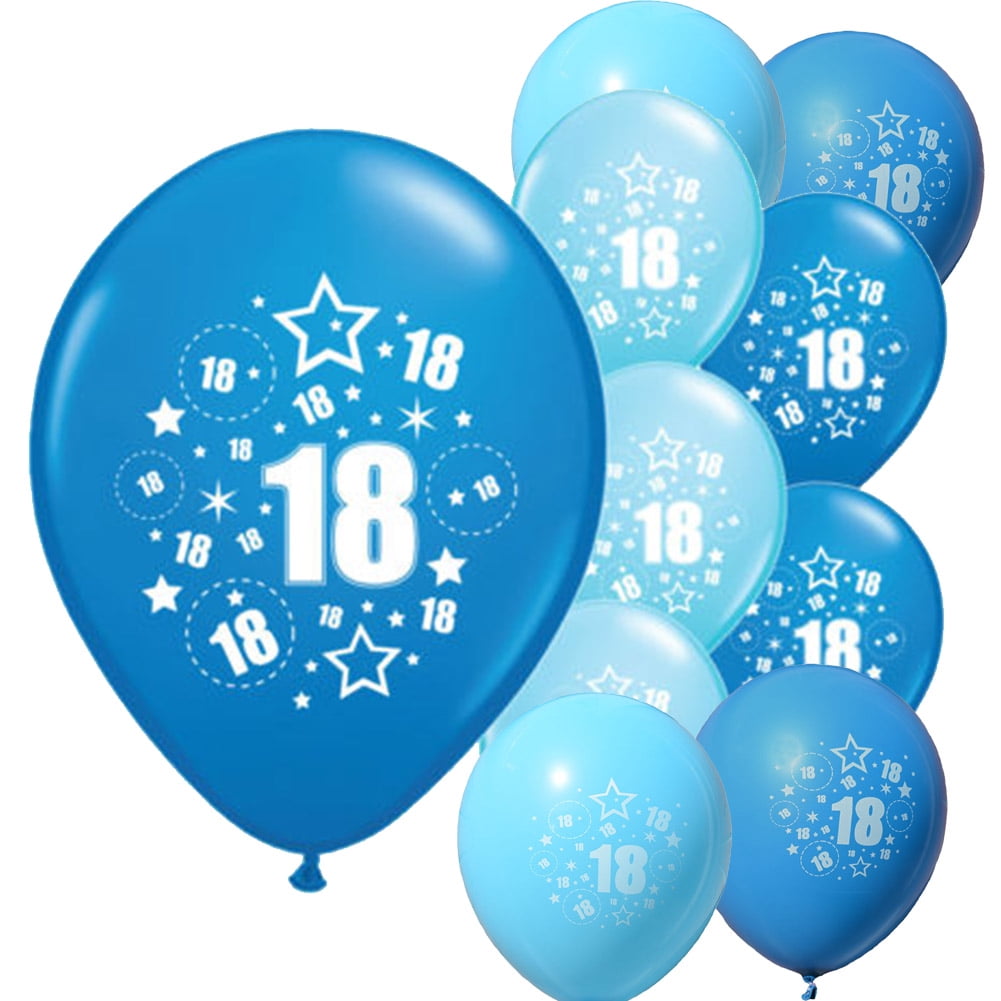 10 unids número 18 látex Globos para 18th cumpleaños fiesta hogar ...
