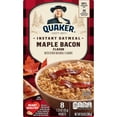 (2 pack) Quaker Instant Oatmeal with Maple Bacon Flavor, 9.8 oz, 8 ...