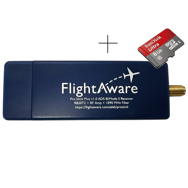 FlightAware Pro Stick Plus ADS-B USB Receiver with Built-in Filter ...