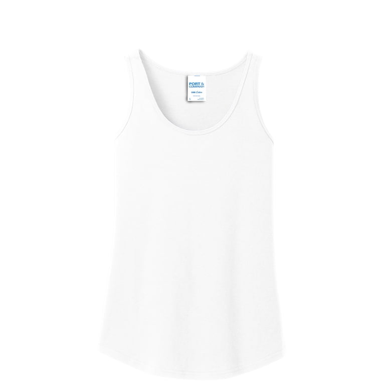 Ladies White Tank Top