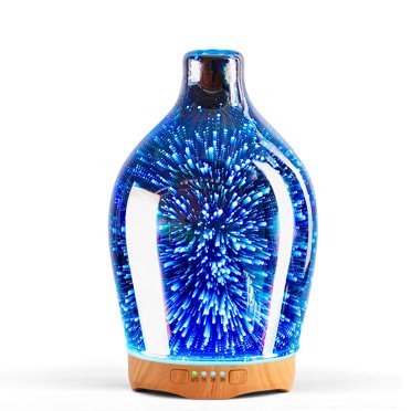 100ml Porseme Blue Wave Essential Oil Diffuser Glass Aromatherapy ...