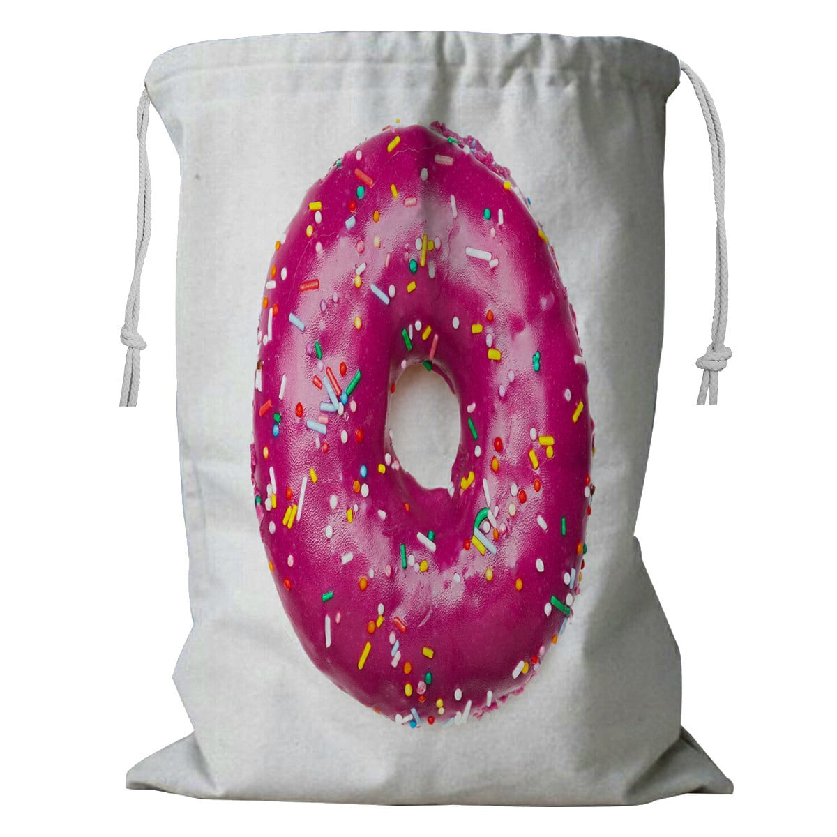 ABPHQTO Tasty Purple Donut Storage Basket Laundry Bag with Drawstring ...