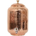 Handmade 100% Pure Copper Hammered Dispenser Water Pitcher, Container ...