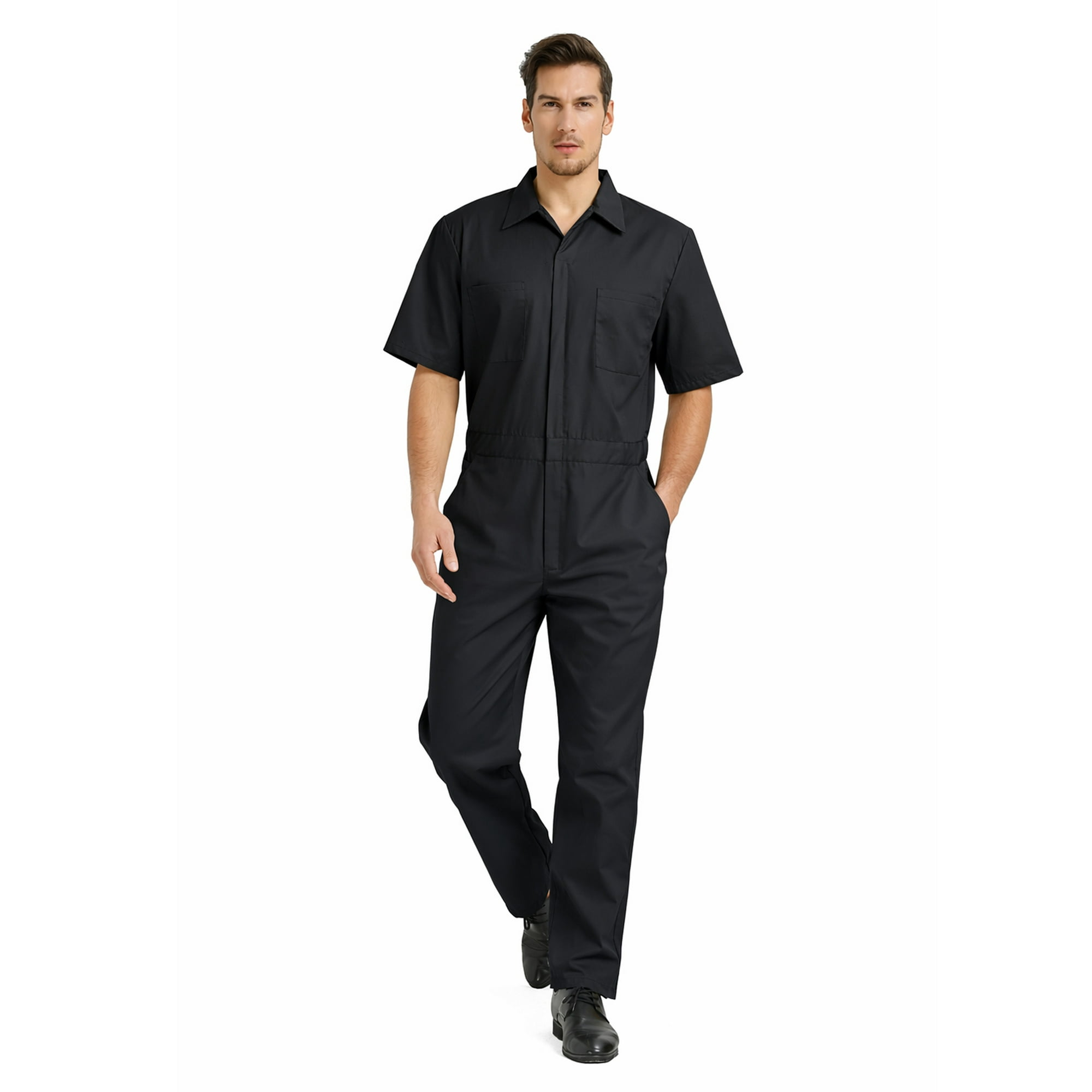 Click here for Toptie Mens Short-Sleeve Coverall Work Jumpsuit Li... prices