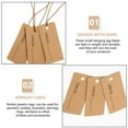 100Pcs Pricing Tags Jewelry Craft Price Tags Kraft Paper Label Cards ...
