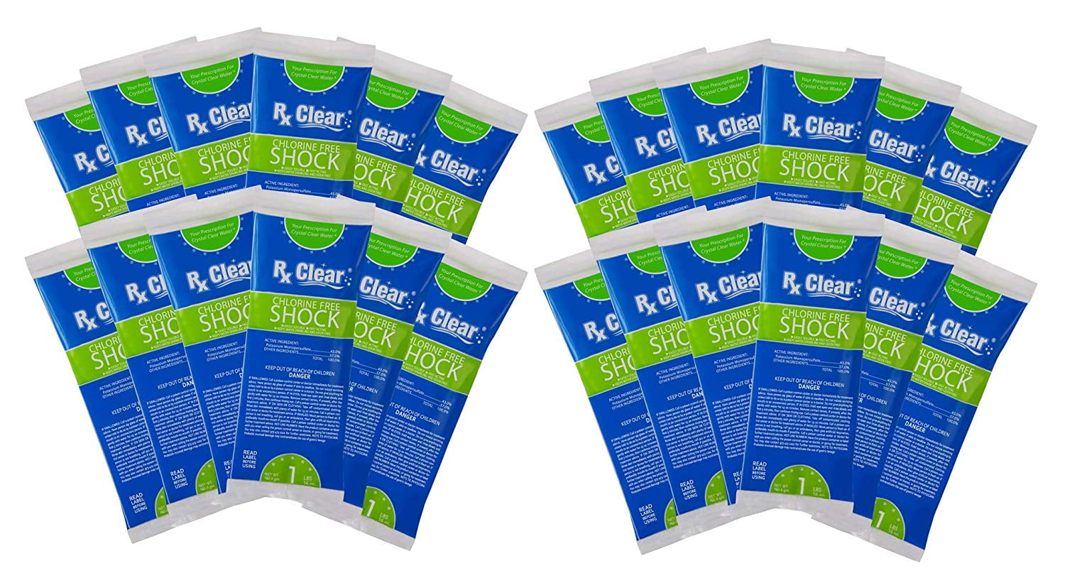 Rx Clear Chlorine Free Swimming Pool Shock - 48 lbs - Walmart.com