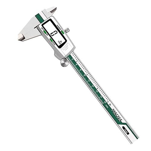 Et50 0-150mm Green Stainless Steel Vernier Caliper With Digital Display ...