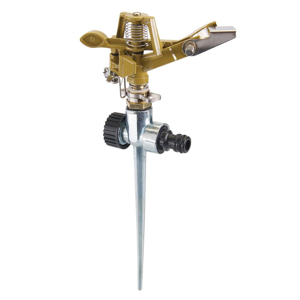 Silverline - Spiked Impulse Sprinkler - 1/2" Male - 300mm - Walmart.com