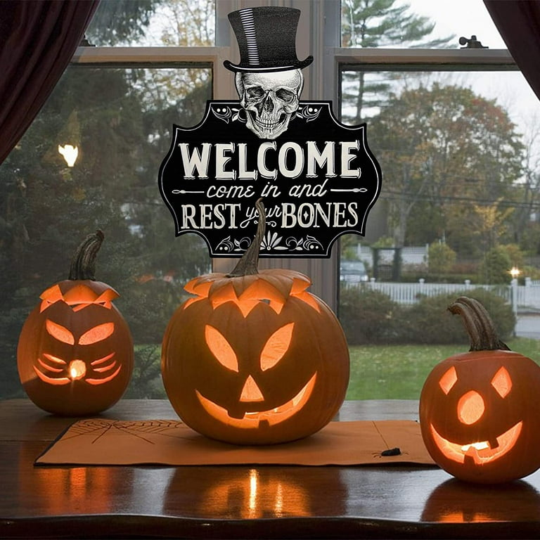 Halloween Skeleton Door Decorations