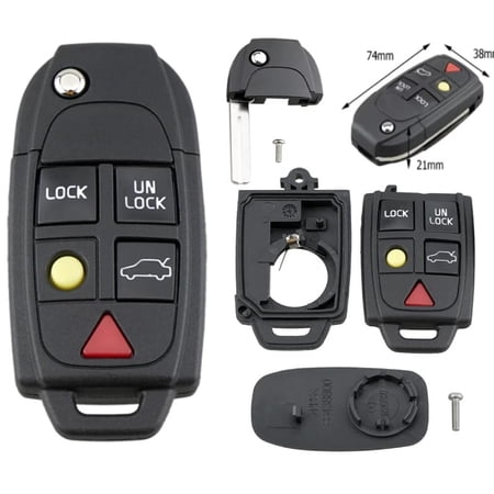UPC 749442017091 - New Replacement 5 Buttons Remote Flip Folding Key ...