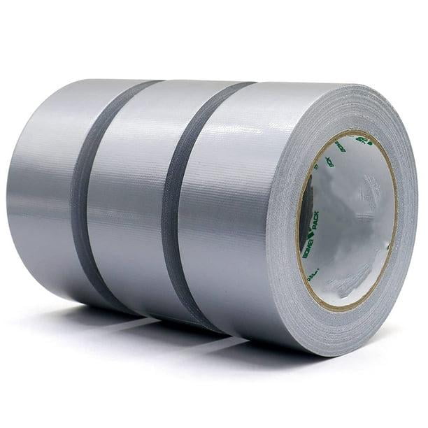 Cinta adhesiva gris, cinta adhesiva resistente, 3 rollos de 10 mm x 00 ...