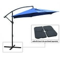 Abble 10ft Outdoor Hanging Offset Cantilever Umbrella with Crank - Navy ...