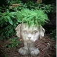 Homestyles 12 in. Stone Wash Muttley the Dog Muggly Animal Statue ...