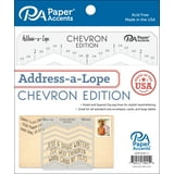 Paper Accents Address-a-Lope Plastic Template Chevron - Walmart.com