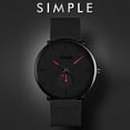 Resicozy Watches for Men with Mesh Strap Easy Dial Sport Casual Quartz ...