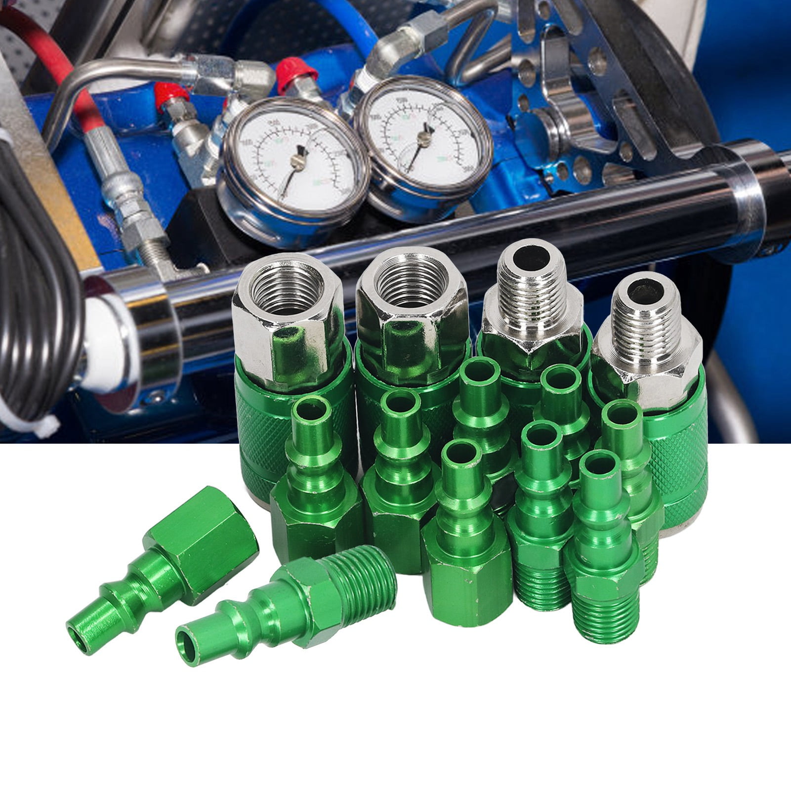 Click here for Zaqw Air Hose Fittings  1/4in Npt Aro Air Couplers... prices