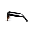 Flat Top Mobster Mafia Rectangular Retro Sunglasses Black Tortoise ...