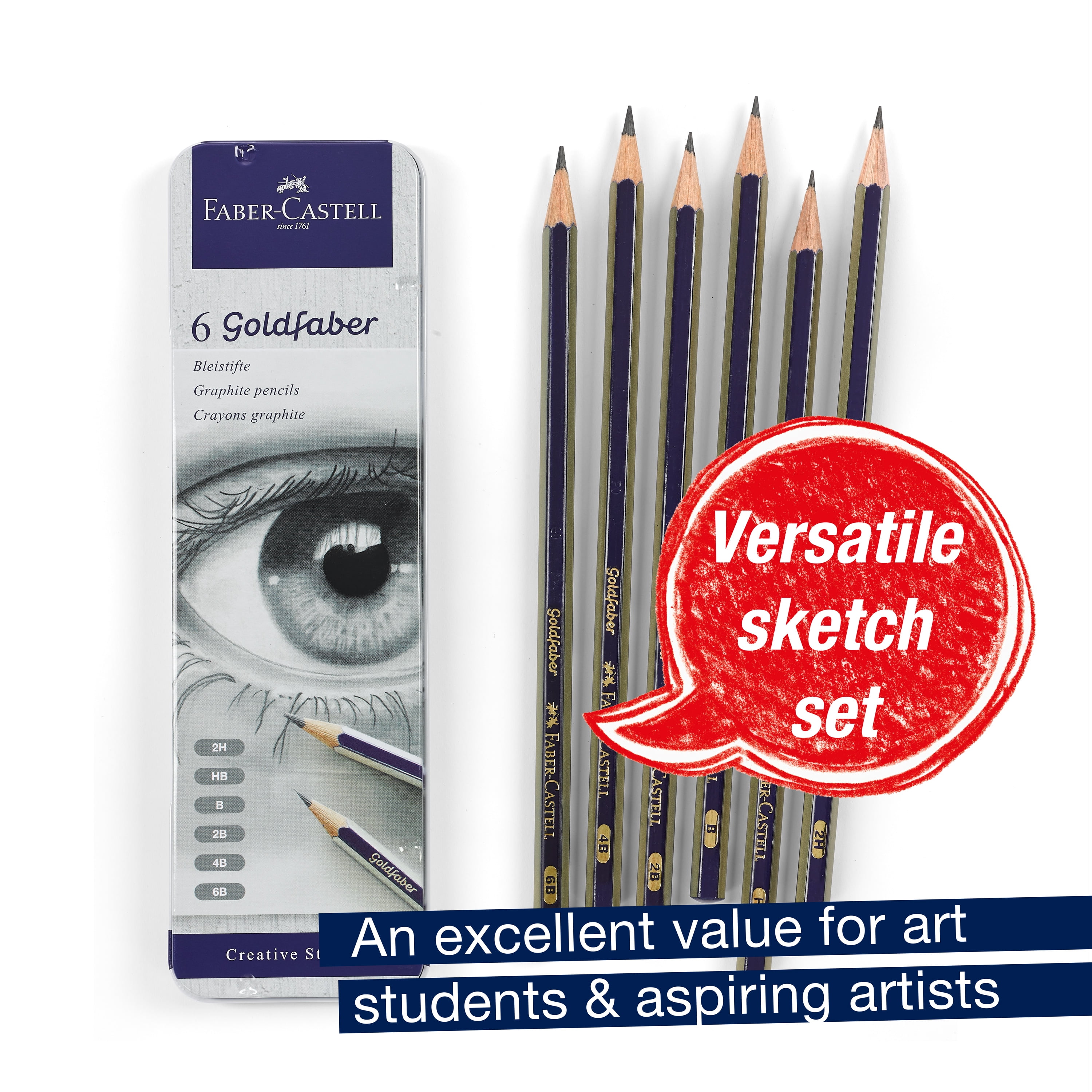Faber-Castell Goldfaber Graphite Pencil Tin - Set of Nepal | Ubuy