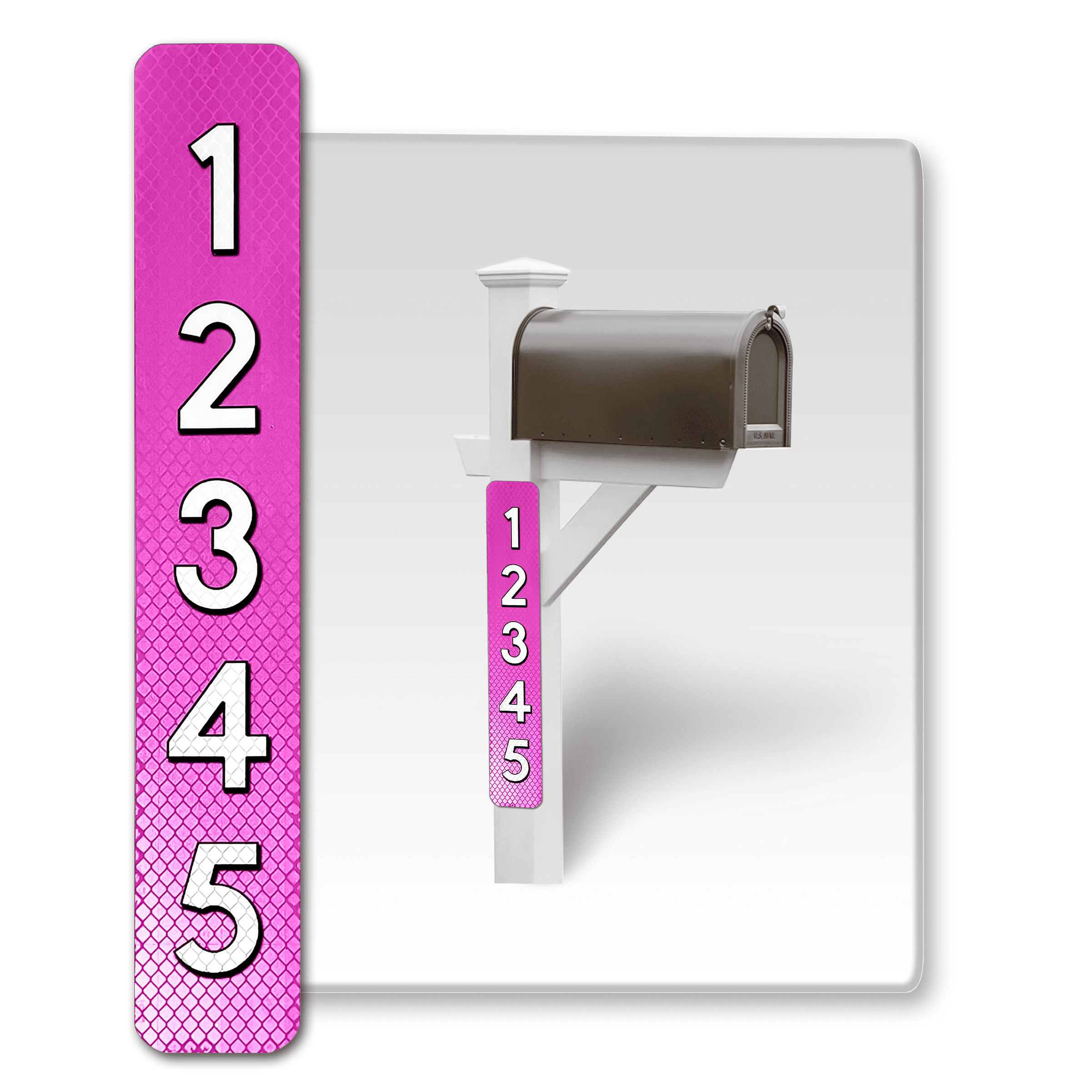 Customized Mailbox Address Numbers Stickers for Outside, 911 Emergency ...