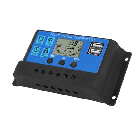 Solar Charge Controller 30A Solar Panel Battery Regulator With Dual USB ...
