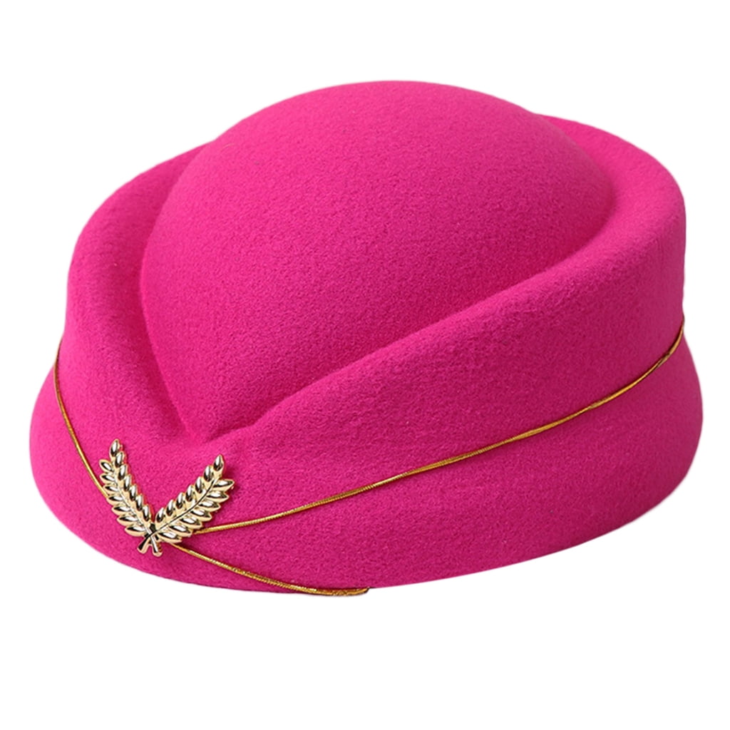 Stewardess Hat Beret Hat Women Air Hostesses Hat Party Formal Uniform ...