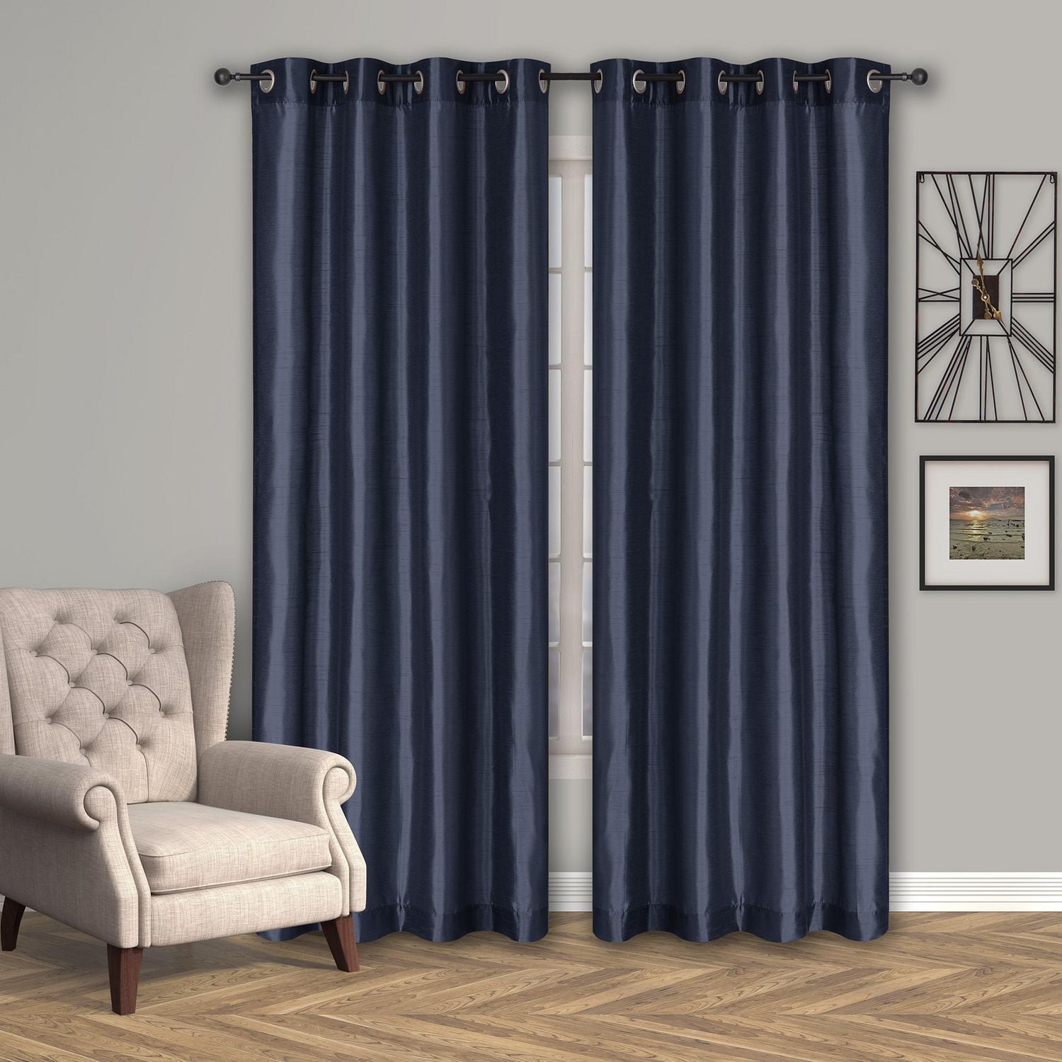 Click here for Safdie & Co. Curtain Silk Look 54x86l Navy 58 X 84 prices