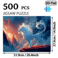 500pcs Ancient Mythical Creatures Puzzle - Intermediate Challenge with ...