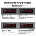 1.5 Inch 6 Digit LED Timer Boxing GYM Tabata EMOM Interval Programmable ...