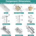 Bifold Door Hardware Kit 1 Pack-30" Track Closet Laundry Repair ...