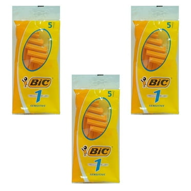 BIC Chrome Platinum Double Edge Safety Razor Shaving Blades, 100 Count ...